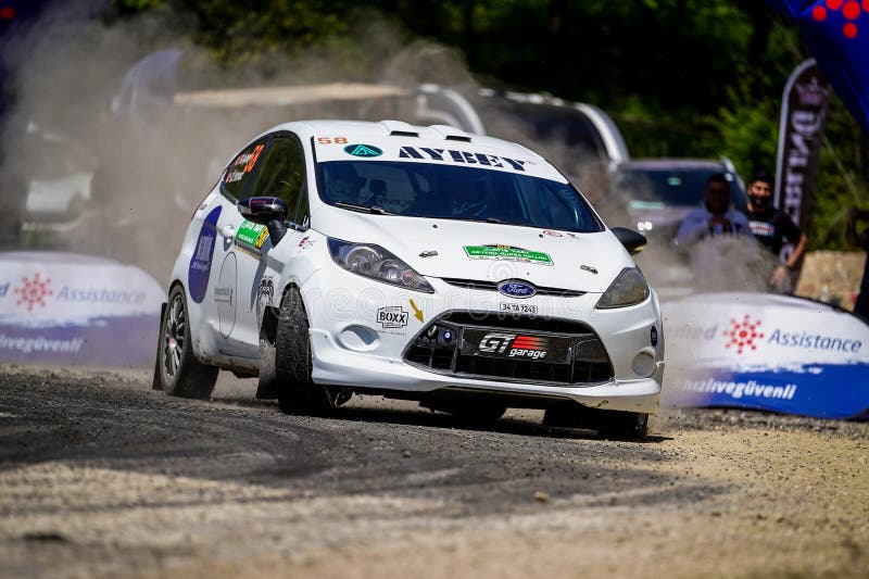 Rally Car Race in Bursa Rally, Turkiye Editorial Image - Image of ...