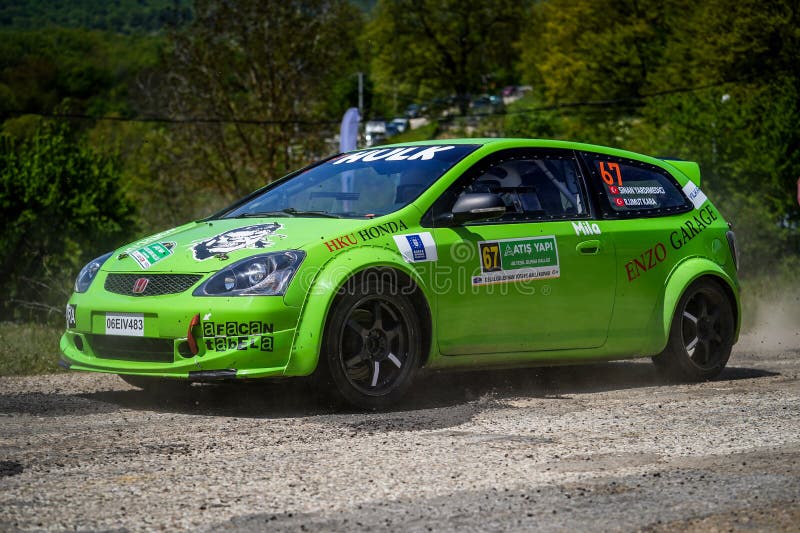Rally Car Race in Bursa Rally, Turkiye Editorial Photo - Image of ...