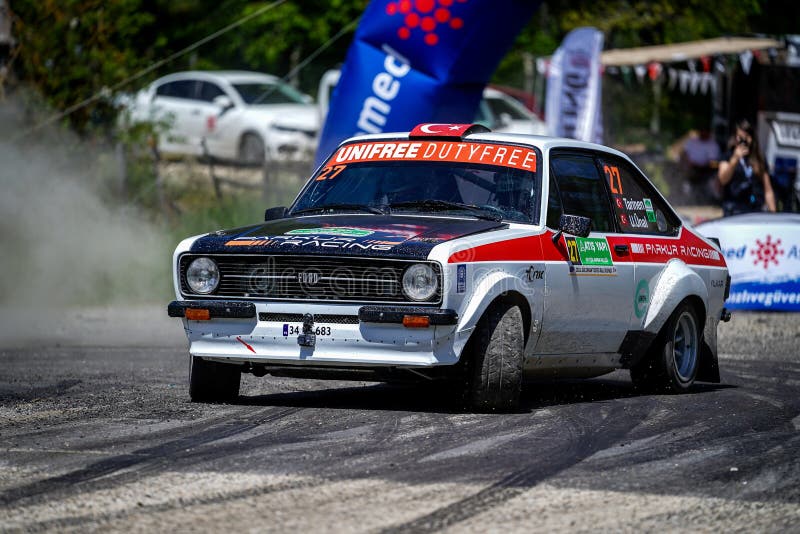 Rally Car Race in Bursa Rally, Turkiye Editorial Stock Photo - Image of ...