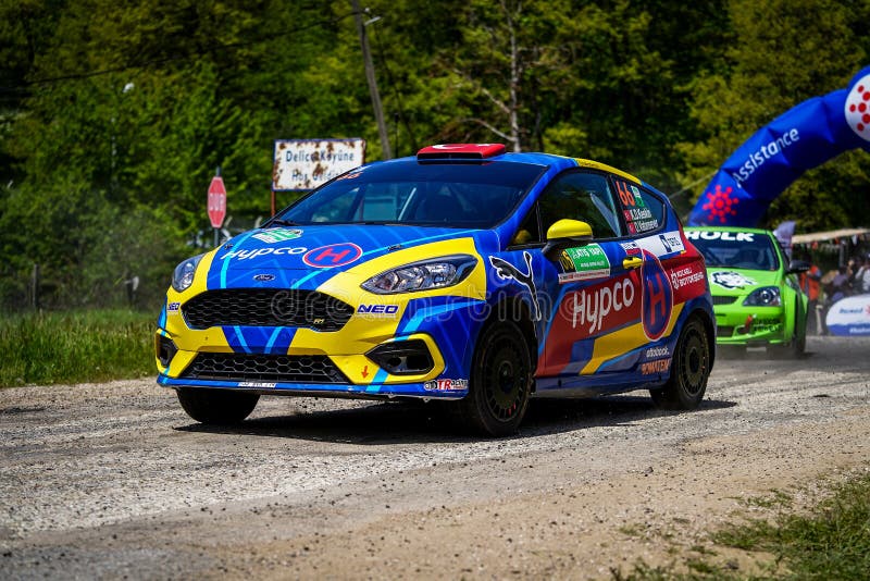 Rally Car Race in Bursa Rally, Turkiye Editorial Stock Image - Image of ...