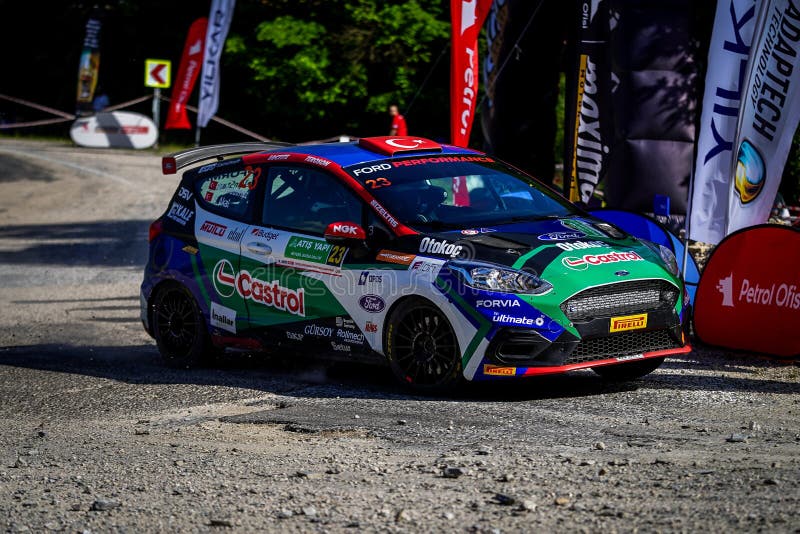 Rally Car Race in Bursa Rally, Turkiye Editorial Stock Photo - Image of ...