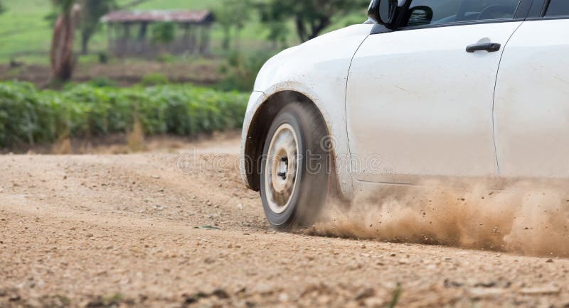 Rally Car Speed in Dirt Track Stock Image - Image of drift, speed: 72422391