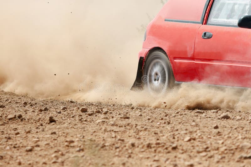 Rally Car Speed in Dirt Track Stock Image - Image of drift, speed: 72422391