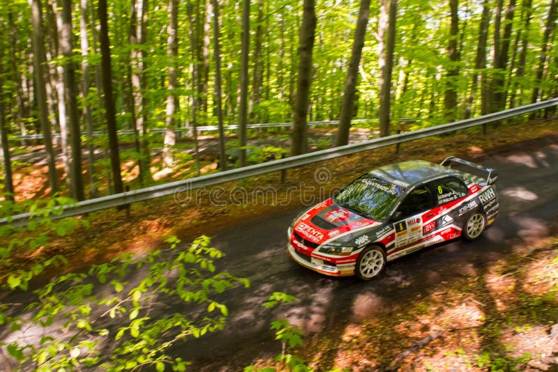 Rally Car Szekesfehervar Hungary Editorial Photo - Image of smoke ...