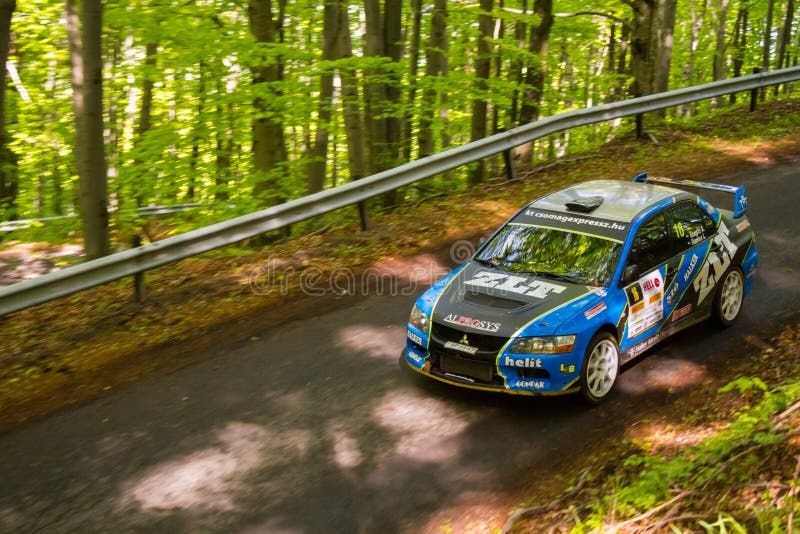 Rally Car Szekesfehervar Hungary Editorial Stock Photo - Image of burn ...