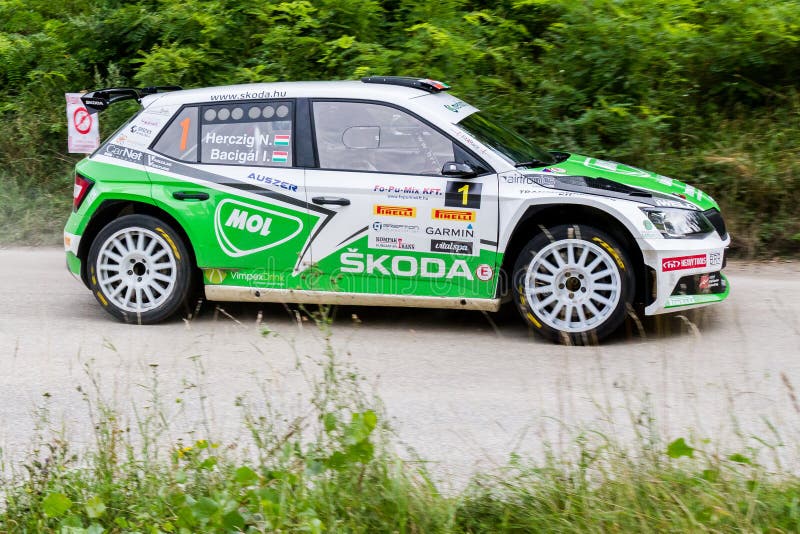 Rally Car Szekesfehervar Hungary Editorial Stock Photo - Image of dust ...