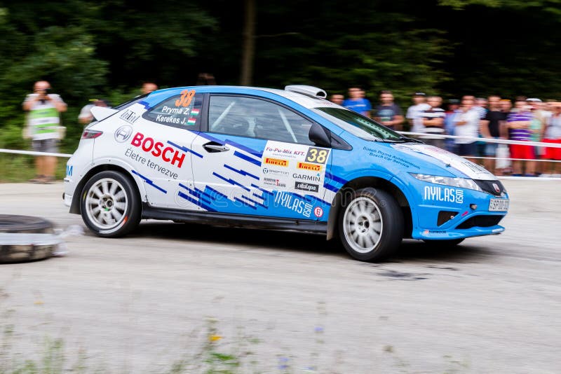 Rally Car Szekesfehervar Hungary Editorial Image - Image of tire ...