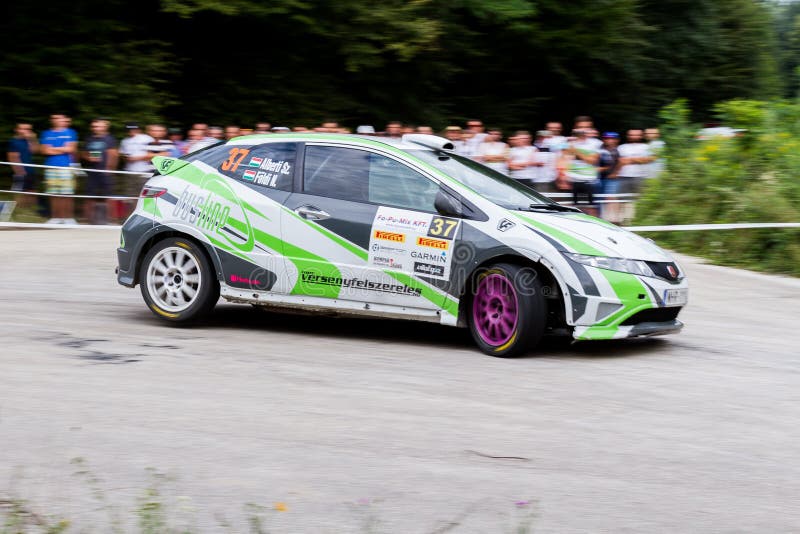 Rally Car Szekesfehervar Hungary Editorial Stock Photo - Image of smoke ...