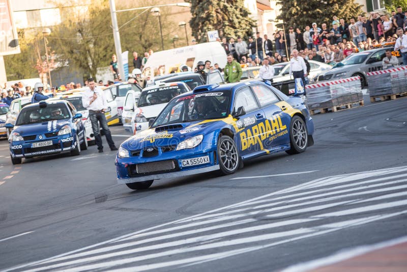 Rally Car during Urban Race Editorial Photography - Image of driver ...