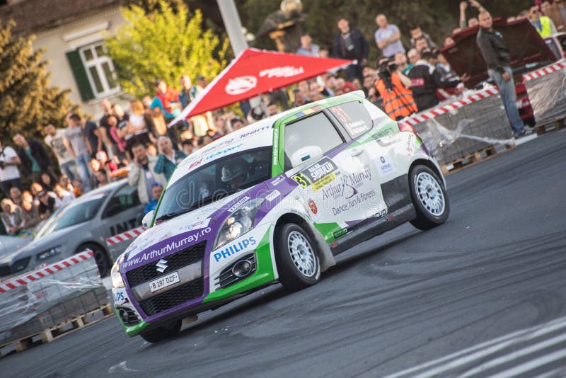 Rally Car during Urban Race Editorial Image - Image of advertising ...