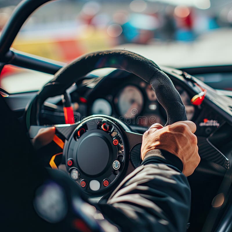 Rally Driver Steering Wheel Stock Illustration - Illustration of wheel ...