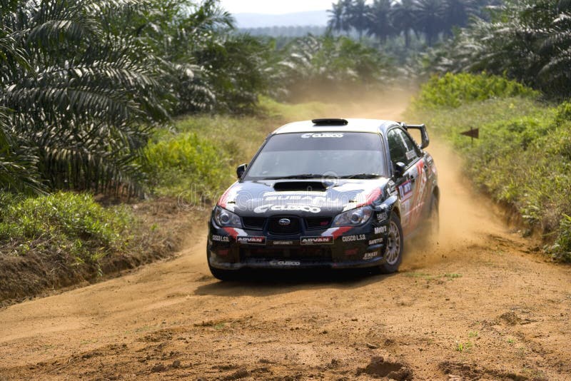 Rally motorcar in action editorial photo. Image of sport - 6711646