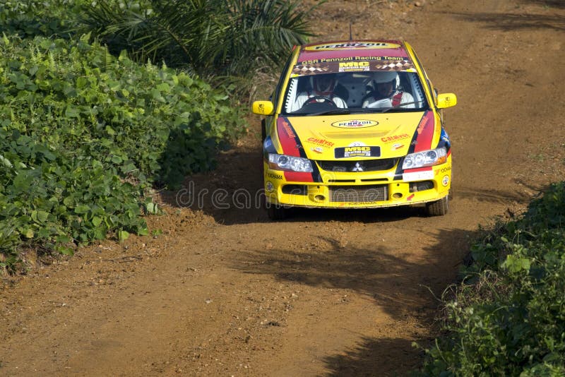 Rally motorcar racing editorial stock image. Image of track - 6710774