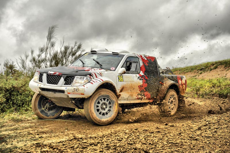 Rally of Off-road Vehicles, 4x4, through the South of Spain. Editorial ...