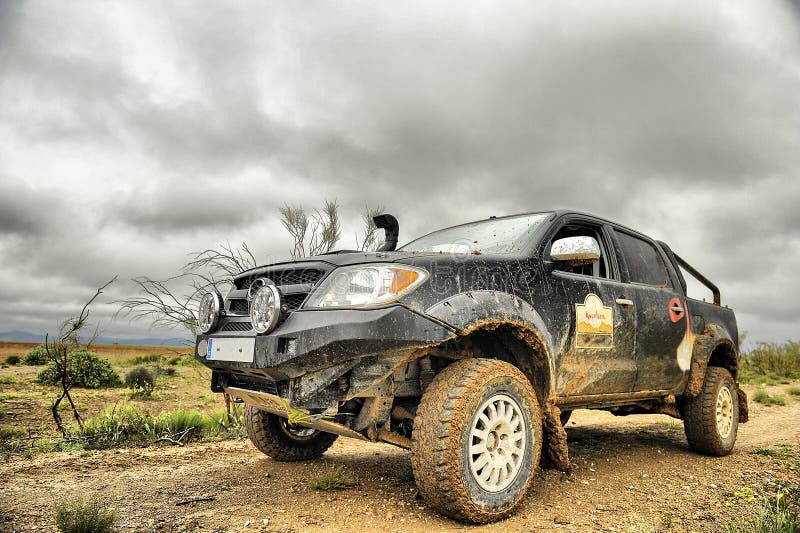 Rally of Off-road Vehicles, 4x4, through the South of Spain. Editorial ...