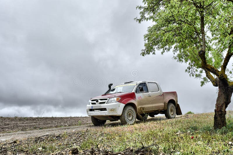 Rally of Off-road Vehicles, 4x4, through the South of Spain. Editorial ...