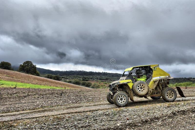 Rally of Off-road Vehicles, 4x4, through the South of Spain. Editorial ...