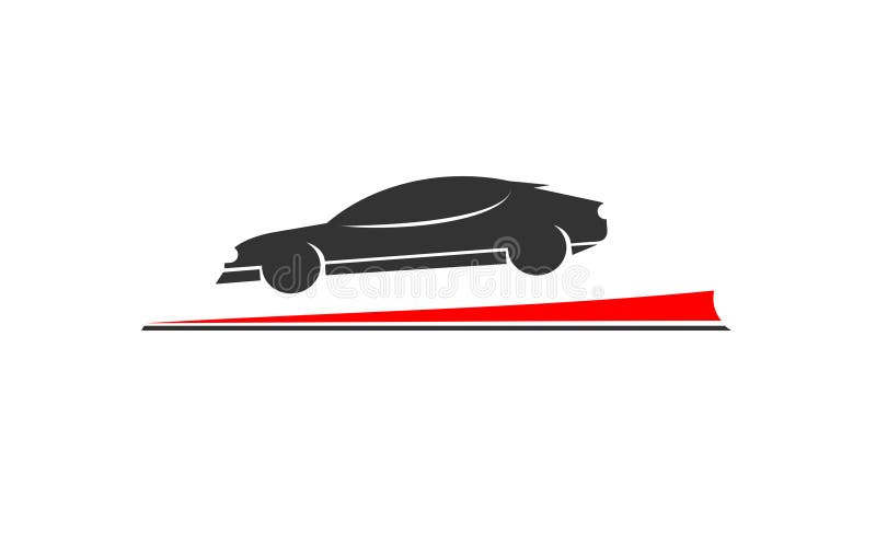 Rally race sportcar logo stock vector. Illustration of jump - 289335236