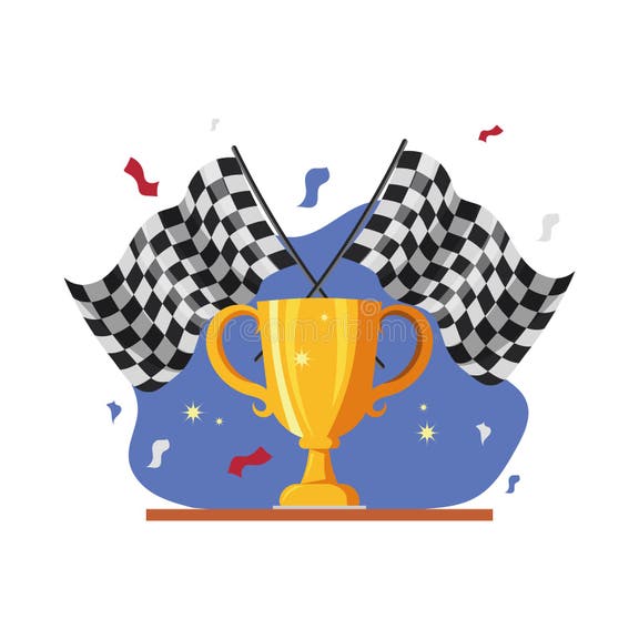 Rally racing trophy stock vector. Illustration of vector - 300159994