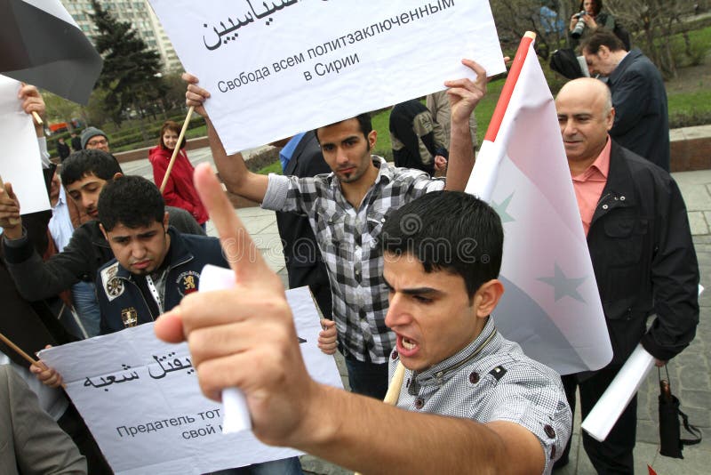 Rally of Representatives of Syrian Community. Editorial Image - Image ...