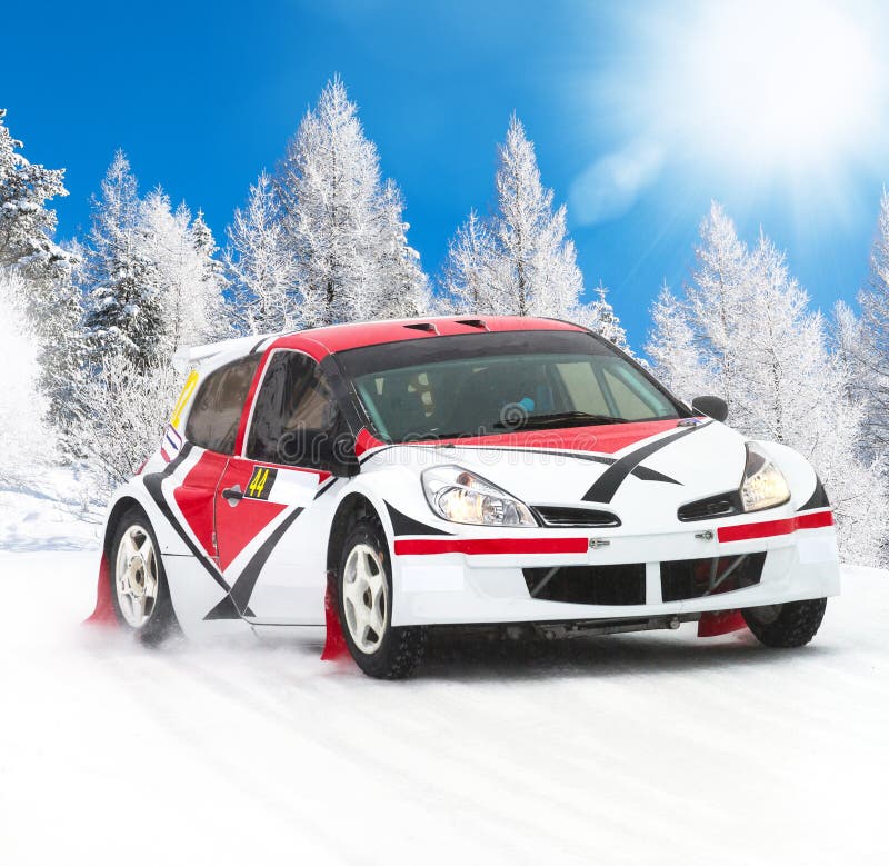 Rally on snow stock photo. Image of sport, race, drive - 167351768