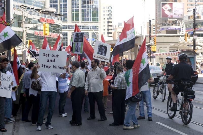 Rally for Syrian Freedom in Toronto Editorial Photography - Image of ...