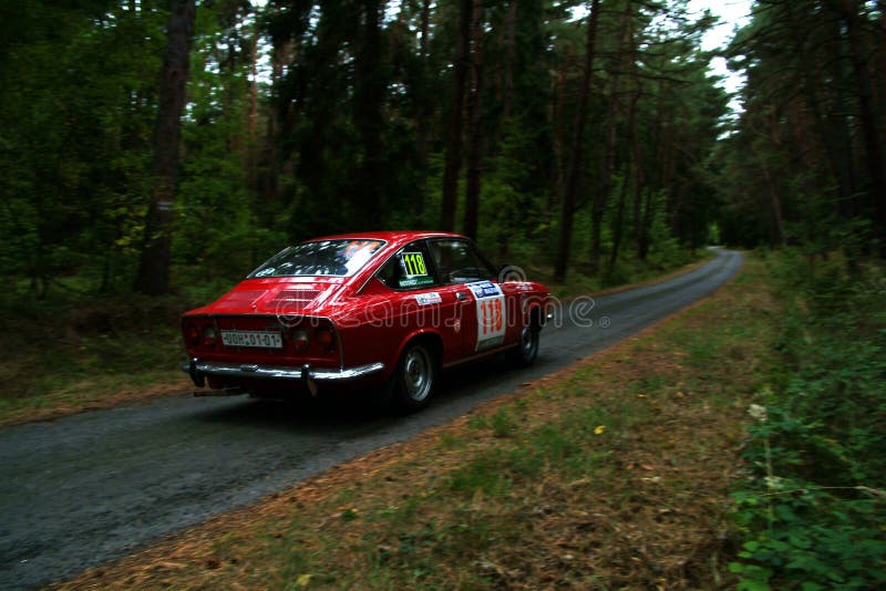 Rally editorial photography. Image of cars, czech, speed - 49694892