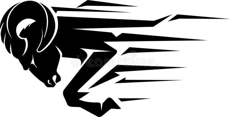 Ram Abstract Symbol ilustração do vetor. Ilustração de geométrico ...