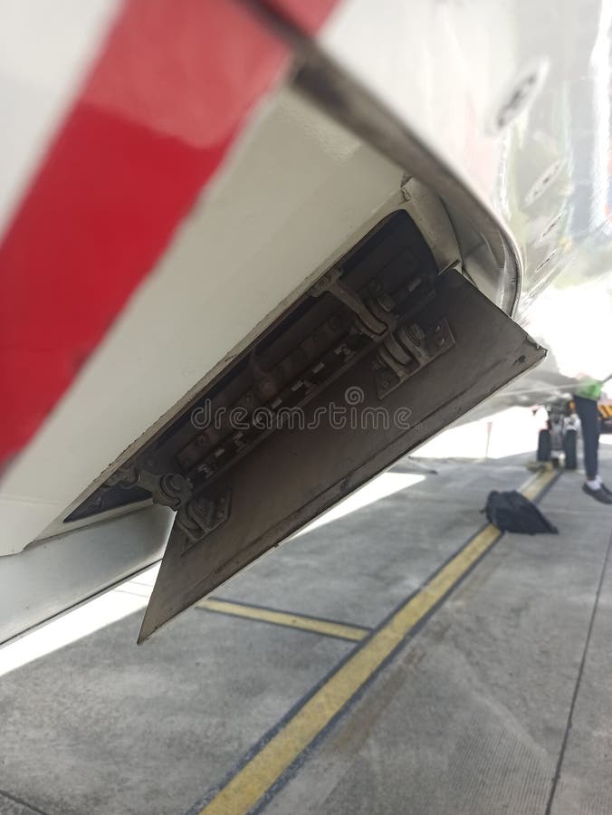 Ram Air Door Operational System Installed at Airplane Stock Photo ...