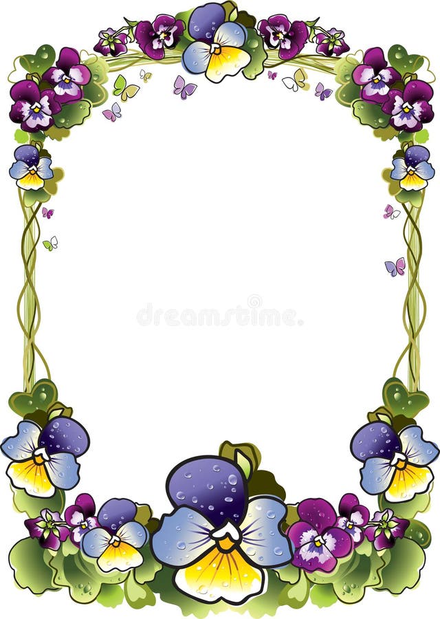 Blomram vektor illustrationer. Illustration av blommor - 30732288