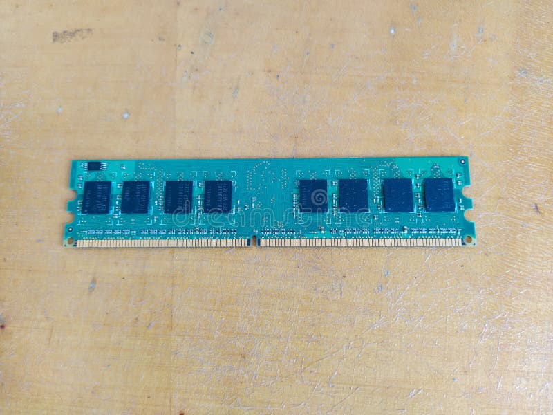 RAM board on wooden table stock image. Image of isolated - 212689049