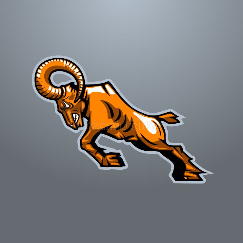 Charging Ram Cartoon