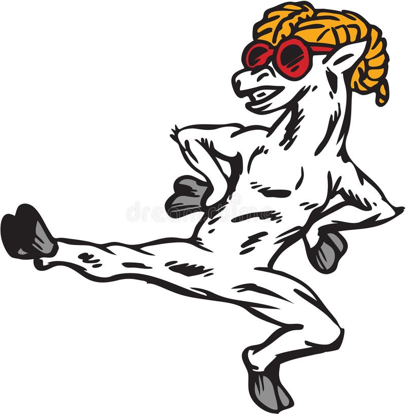 Ram Dancing Vector Illustration Stock Vector - Illustration of mascot ...