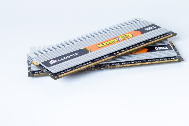 Ram ddr2 do PC foto de stock editorial. Imagem de componente - 58685453