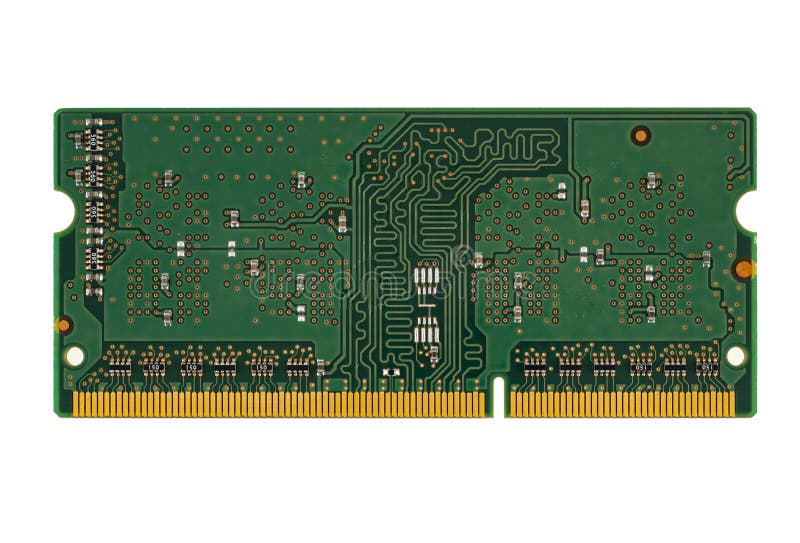 RAM, so-DIMM Form Factor, on White Background in Isolation Stock Photo ...