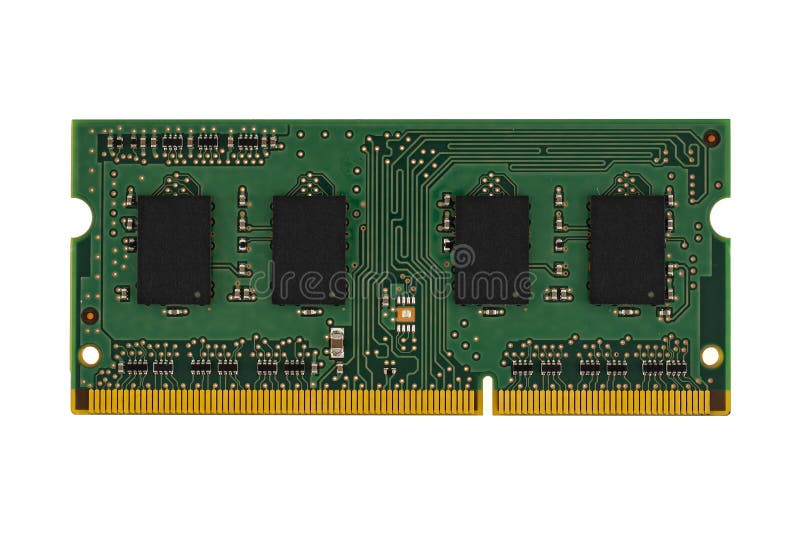 RAM, so-DIMM Form Factor, on White Background in Isolation Stock Image ...