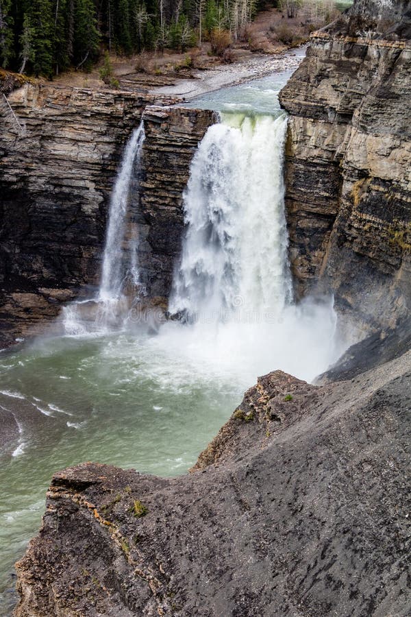 Ram Falls. Ram Falls Provincial Park. Alberta, Canada Stock Image ...