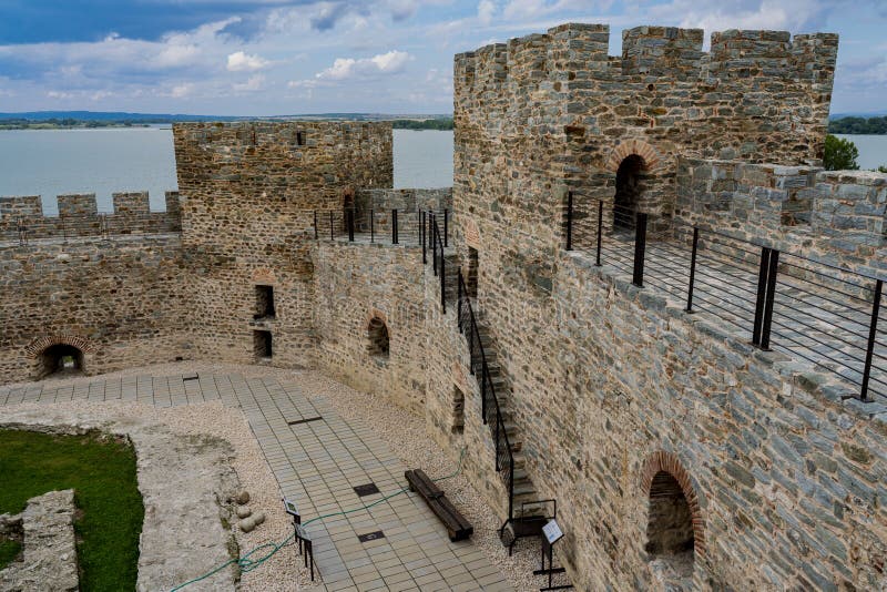 Ram Fortress on Danube River in Serbia Stock Image - Image of ...