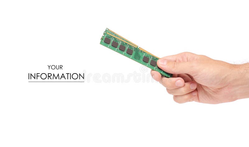 RAM in hand pattern stock image. Image of access, memory - 120996535