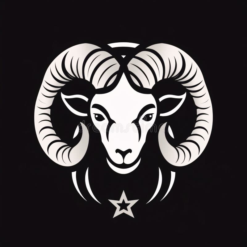 Ram Head Black White Stock Illustrations – 3,598 Ram Head Black White ...
