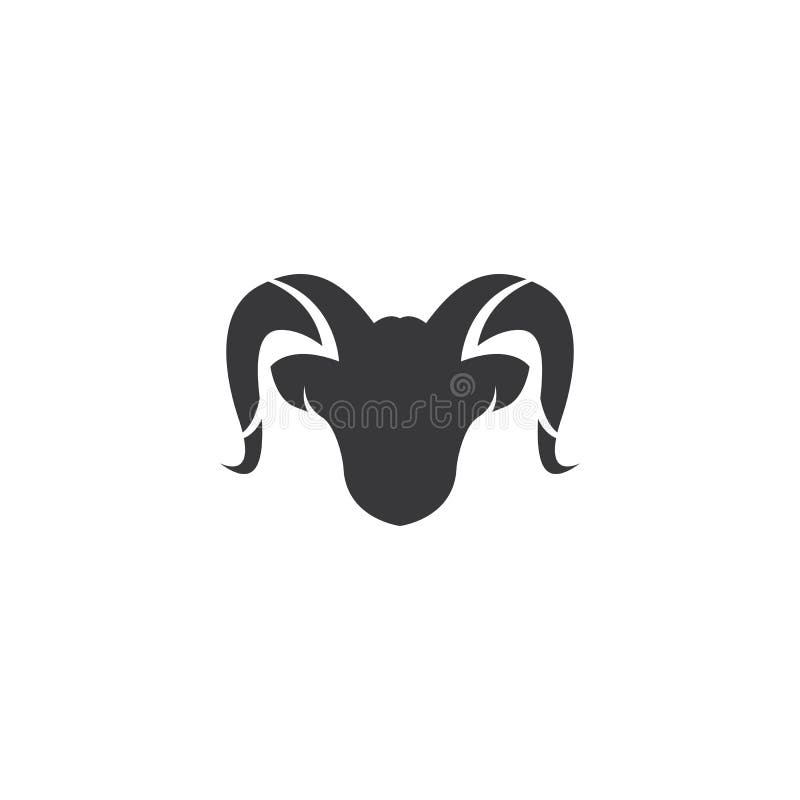 Ram Horns Vector Logo Icons Template. Stock Vector - Illustration of ...