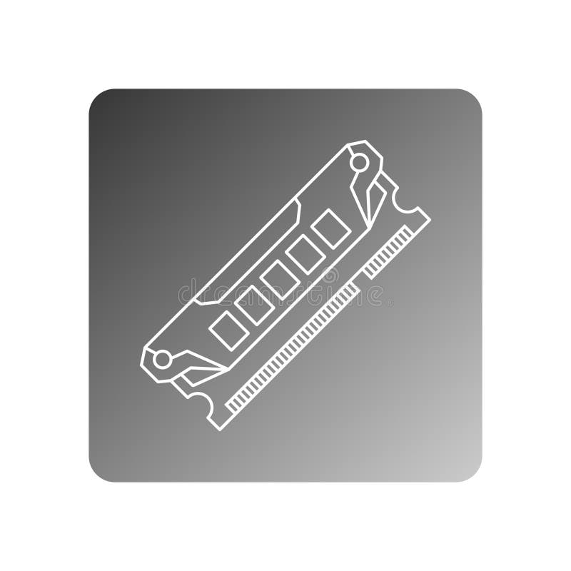 Ram icon vector stock vector. Illustration of memory - 312958573