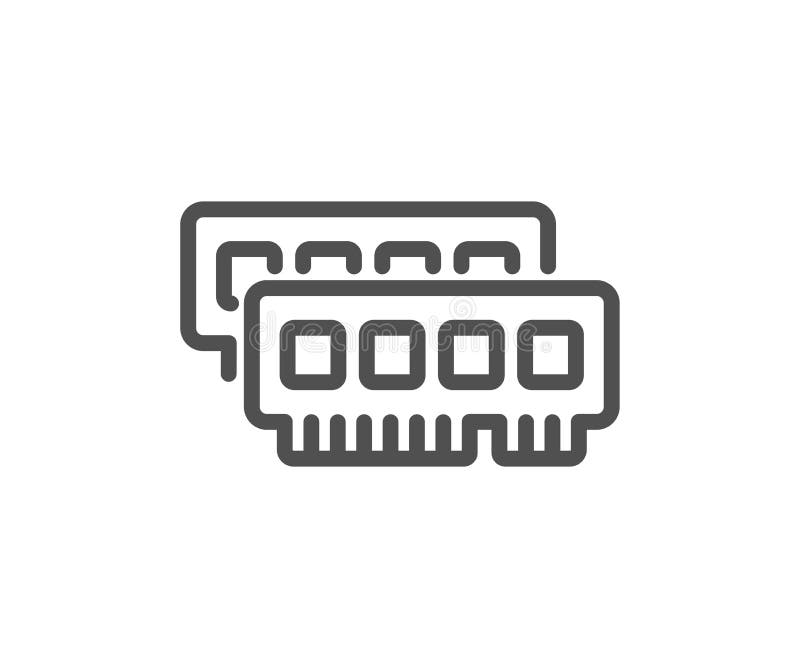 Memory RAM Flat Vector Icon Stock Vector - Illustration of drawing ... Memory RAM Flat Vector Icon Stock Vector - Illustration of drawing ...