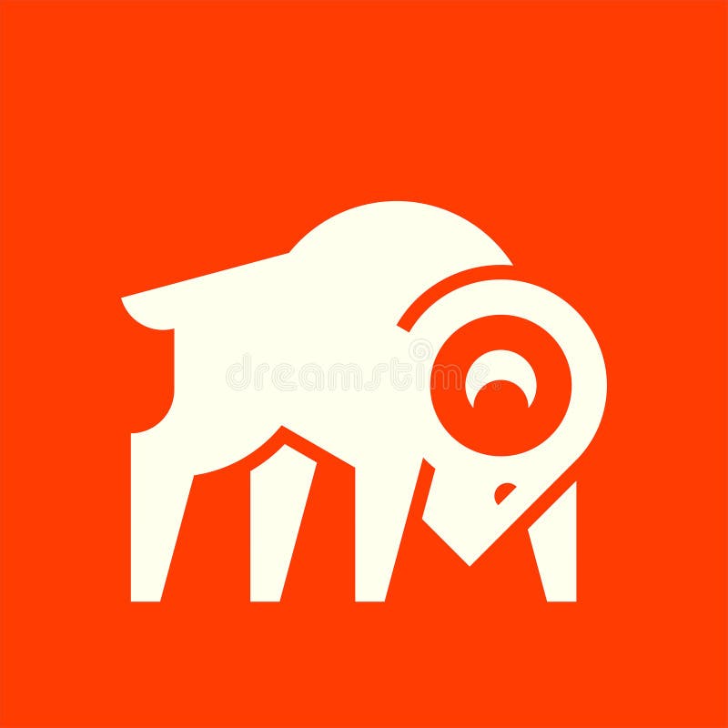 Ram Logo stock vector. Illustration of power, symbol - 274079197