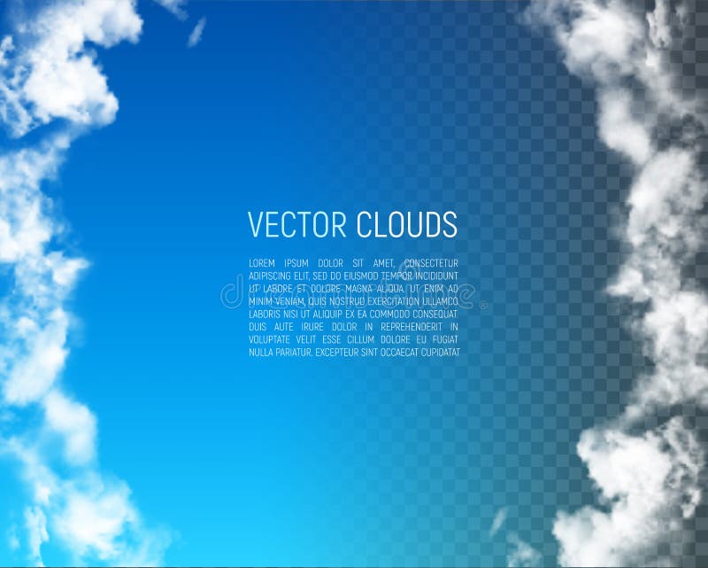 Ram med moln vektor illustrationer. Illustration av färg - 90543632