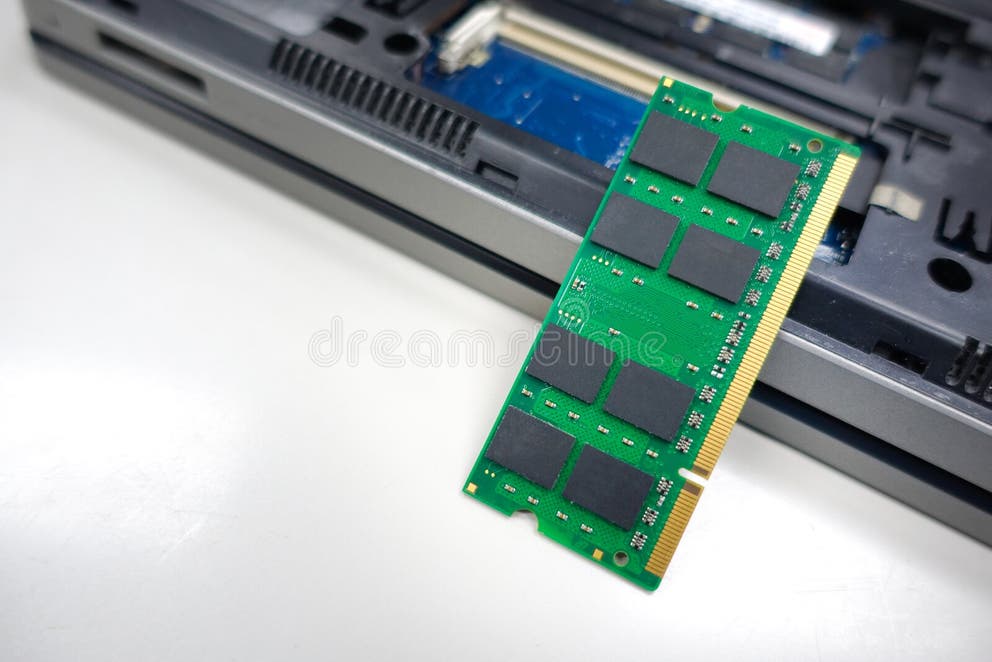 RAM Memory cards stock photo. Image of computer, green - 96377408