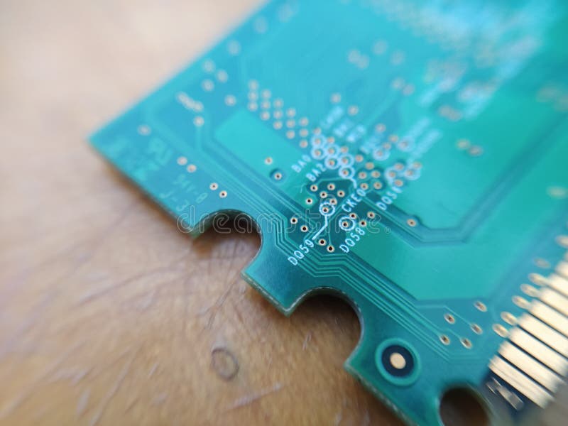 Memory Circuit Board of Computer Macro Close-up Stock Photo - Image of ...