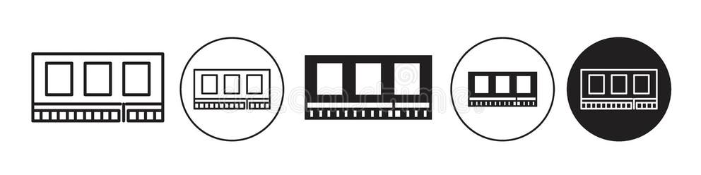 Ram Memory Icon Vector Set Collection for Web Stock Vector ...