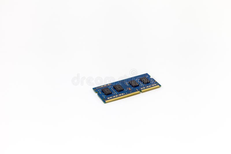Ram Memory for Laptop on White Background. Stock Image - Image of white ...