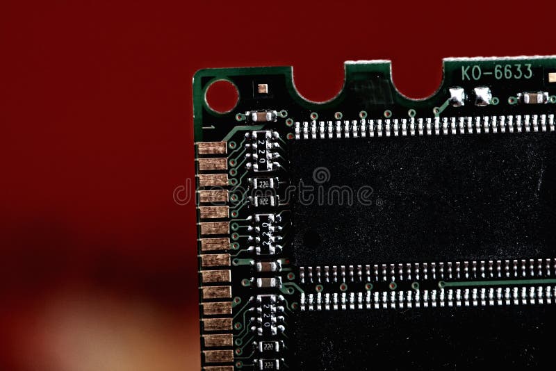 Computer RAM Memory Card stock image. Image of megabytes - 36528561